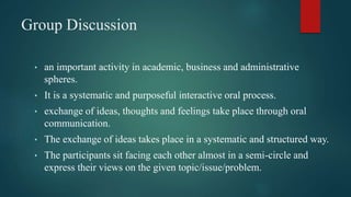 Group Discussion | PPTX