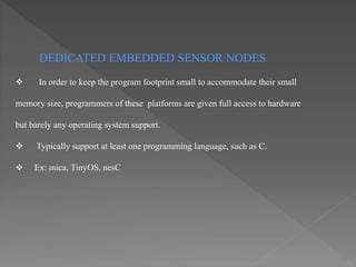 SENSOR NETWORK PLATFORMS AND TOOLS | PPTX