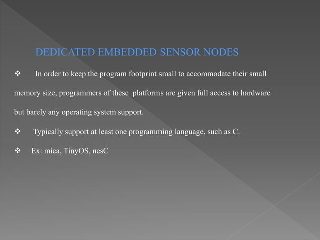 SENSOR NETWORK PLATFORMS AND TOOLS | PPTX