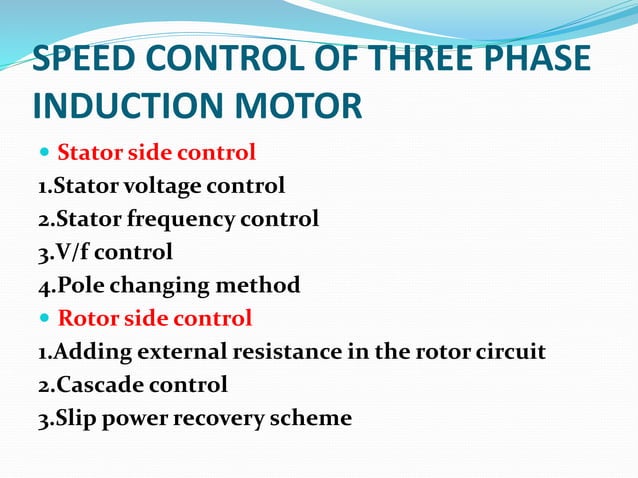 Unit v conventional and solid state speed control of ac drives | PPTX ...