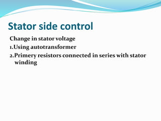 Unit v conventional and solid state speed control of ac drives | PPTX