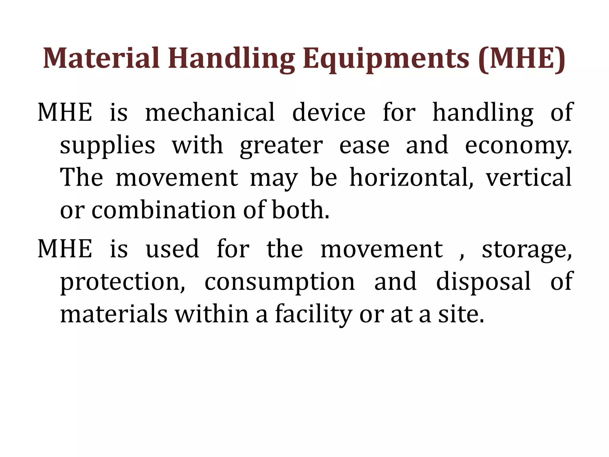 REPAIR METHODS FOR MATERIAL HANDLING EQUIPMENT | PPTX