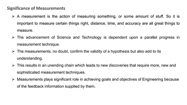 Measurements Basics | PPTX