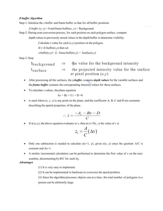 3-D Transformation in Computer Graphics | PDF