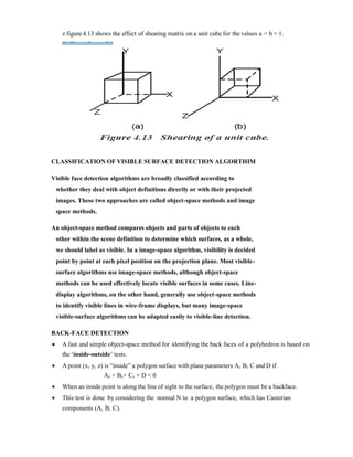 3-D Transformation in Computer Graphics | PDF