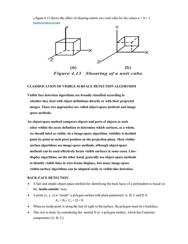 3-D Transformation in Computer Graphics | PDF