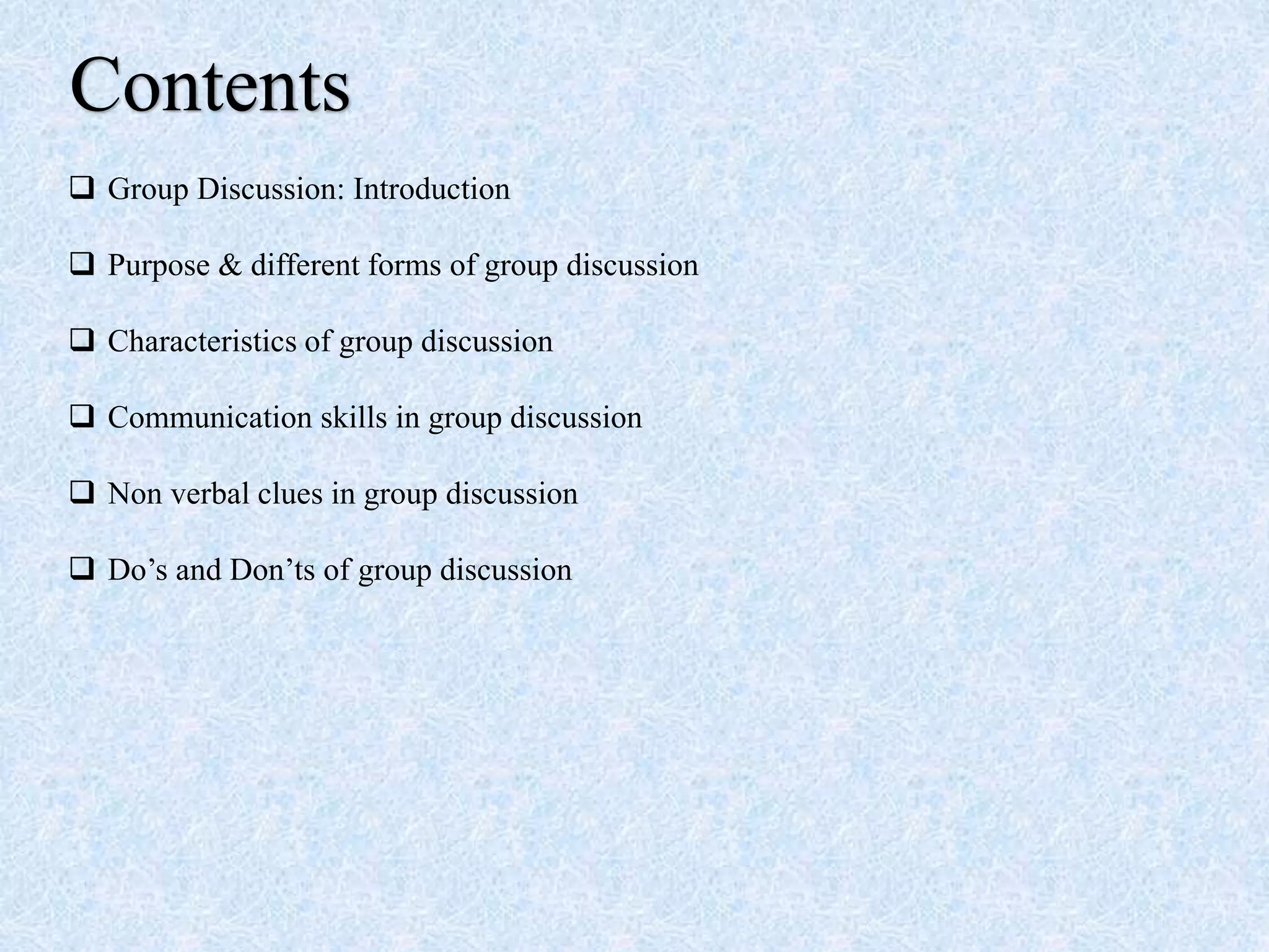 Group Discussion: Introduction, Communication skills in group ...