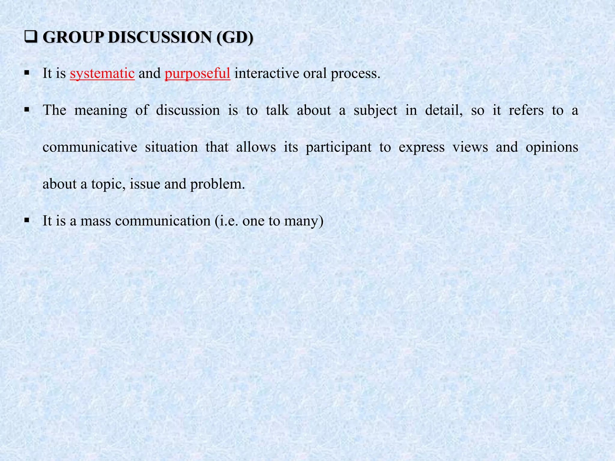 Group Discussion: Introduction, Communication skills in group ...
