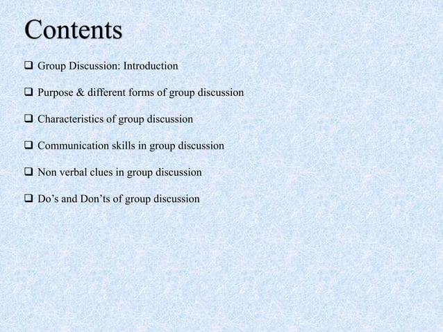 Group Discussion: Introduction, Communication skills in group ...