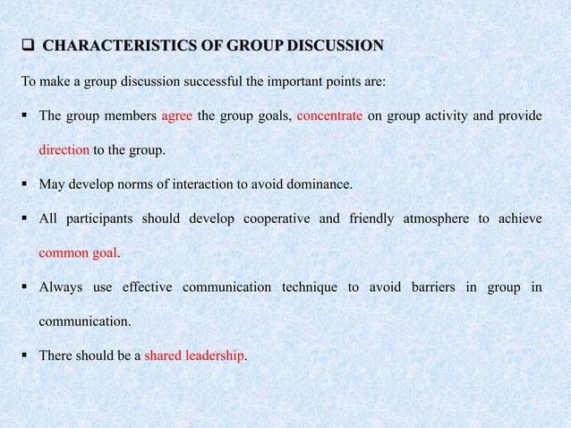 Group Discussion: Introduction, Communication skills in group discussion, Non verbal clues in ...