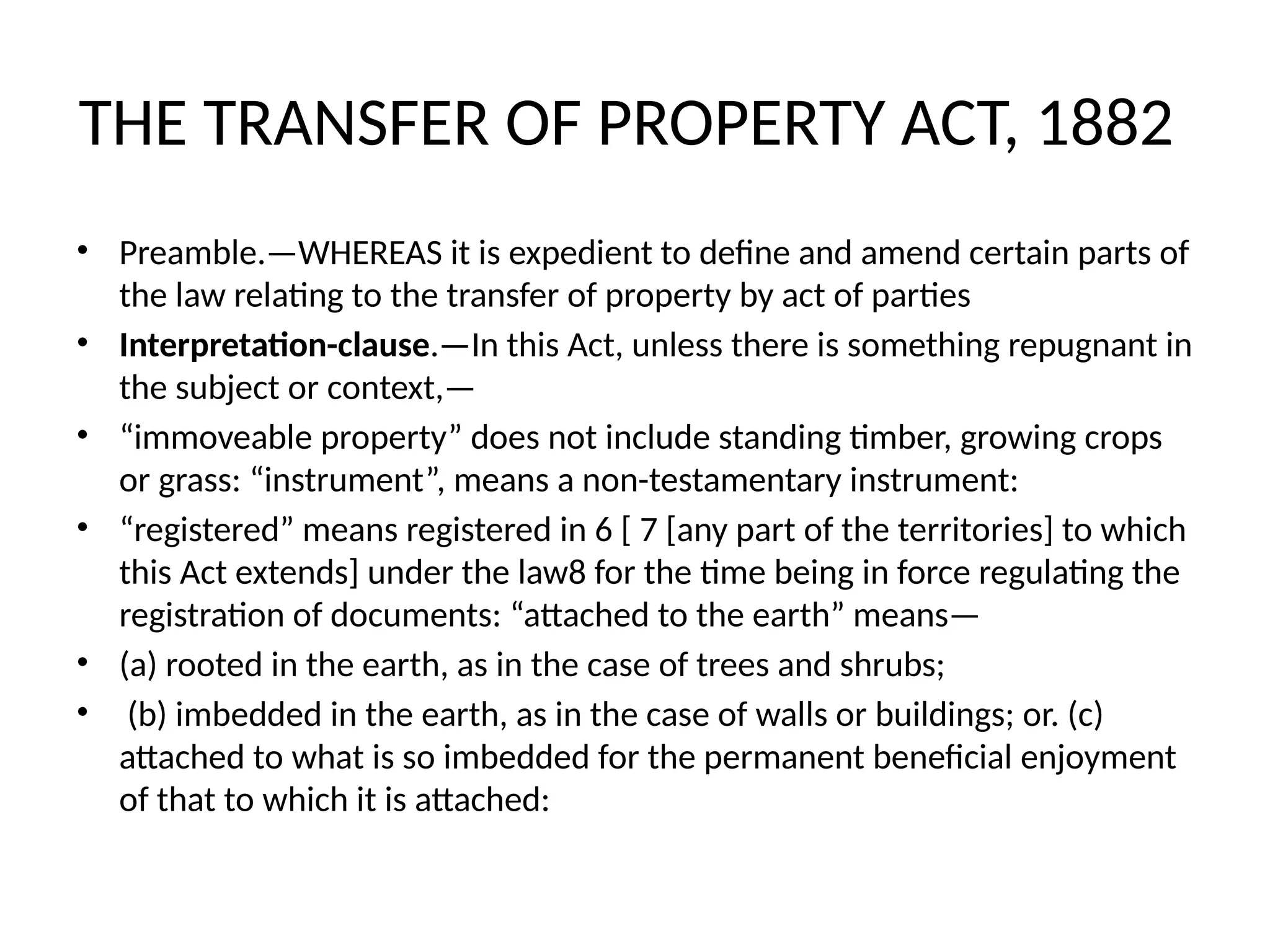 The Transfer of Property Act, 1882 unit v.pptx