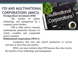 FOREIGN DIRECT INVESTMENT - FDI ENTRY MODES AND STRATEGIES | PPTX