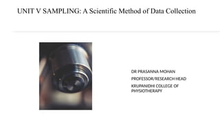 UNIT V scientific method of data collection .pptx
