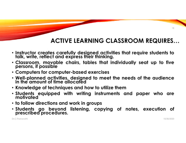 Unit V Active Learning Methods - Dr.C.Thanavathi | PDF | Homework and ...