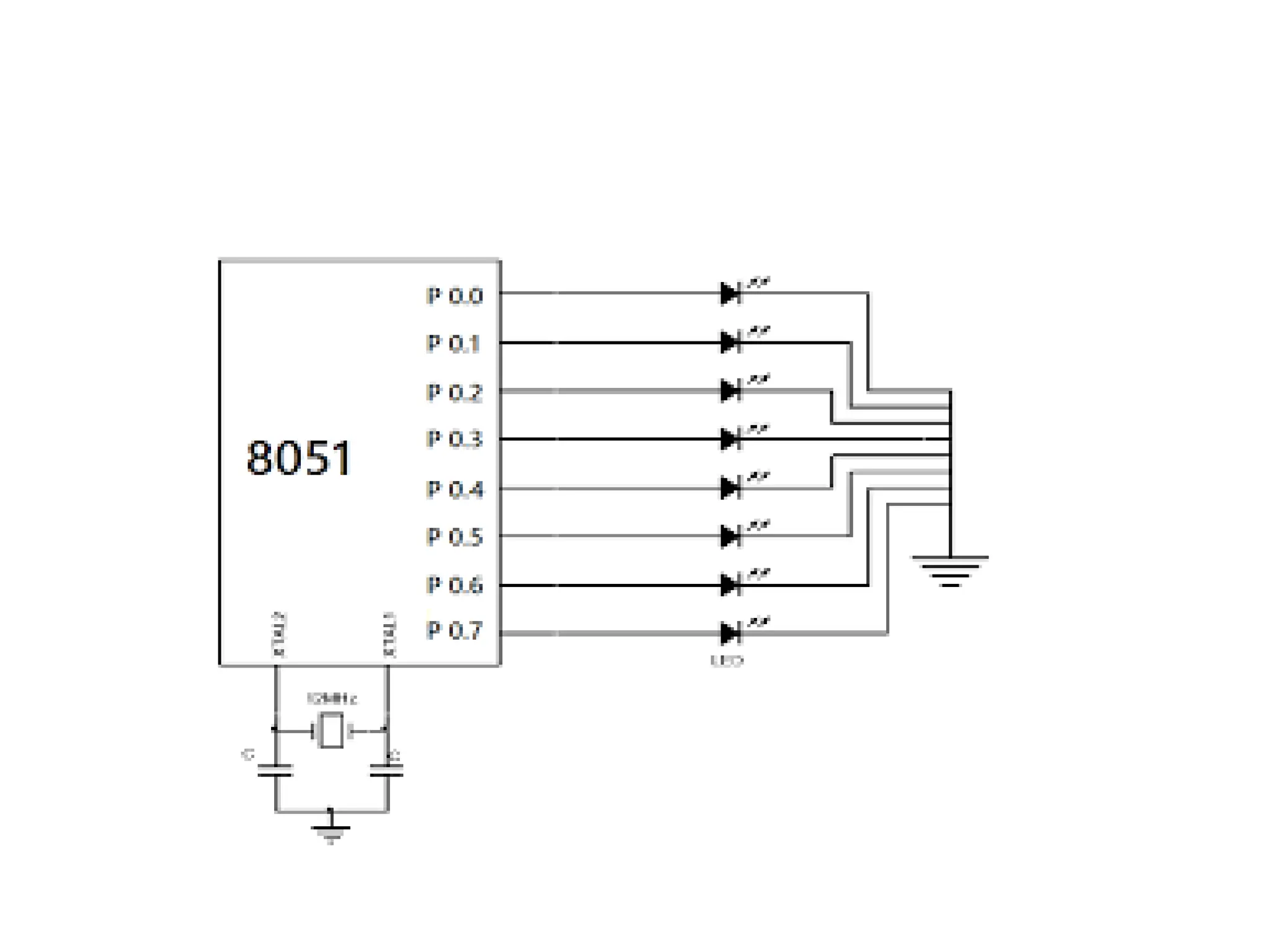 Interfacing with 8051: LED, LED pattern display | PPT