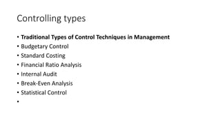 UNIT V - CONTROLLING.pptx