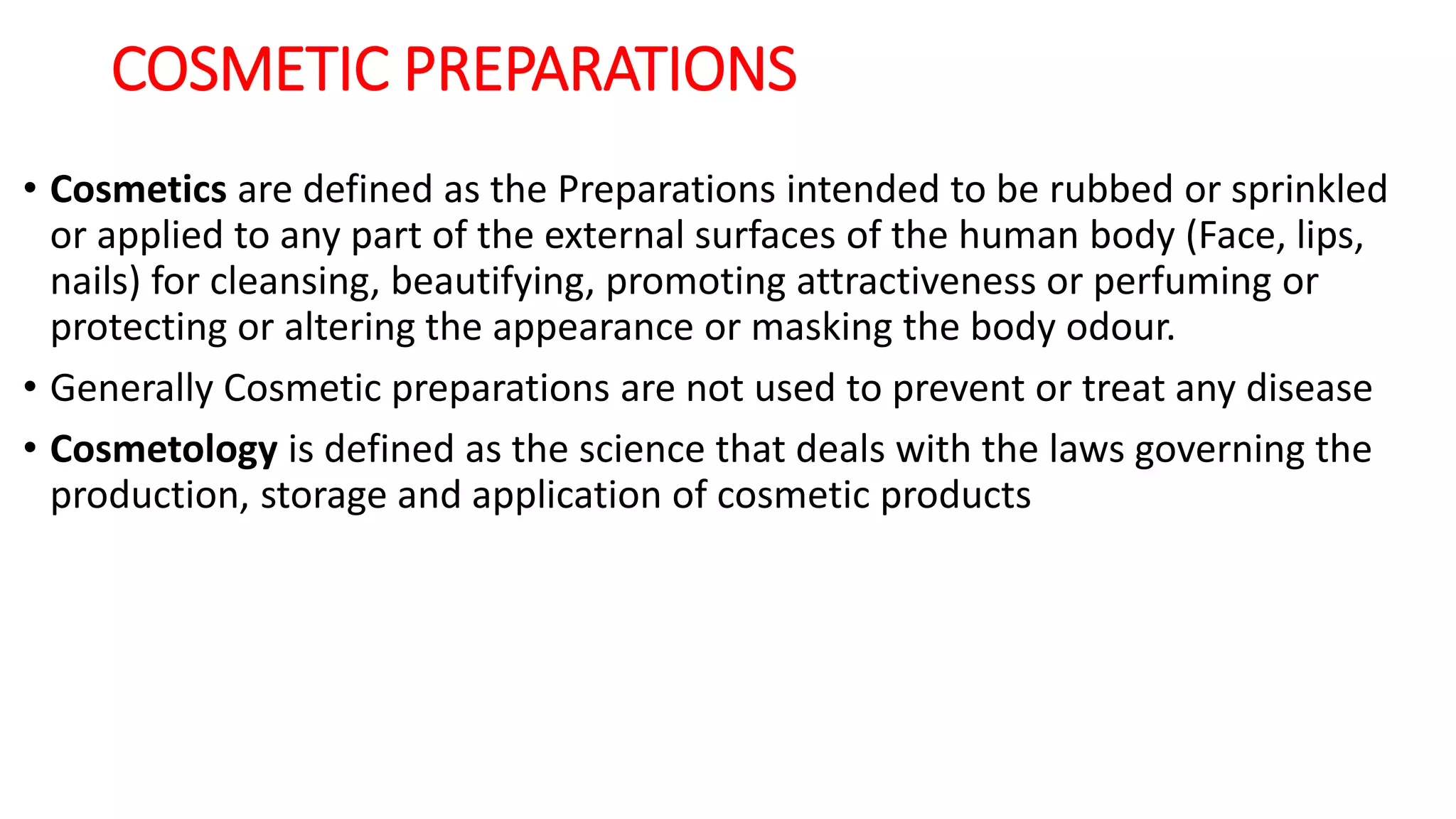 UNIT V - COSMETIC PREPARATIONS.pptx