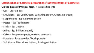 UNIT V - COSMETIC PREPARATIONS.pptx
