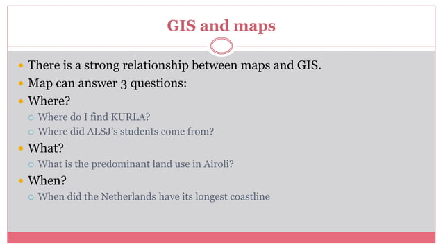 TYBSC IT PGIS Unit V Data Visualization | PPTX | Maps & Navigation