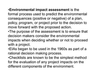 Unit V - EIA case studies pertaining to Infrastructure Projects.pptx