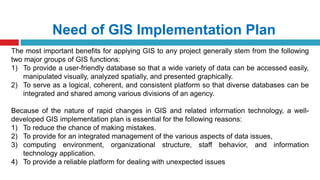 GIS - Project Planning and Implementation | PPTX
