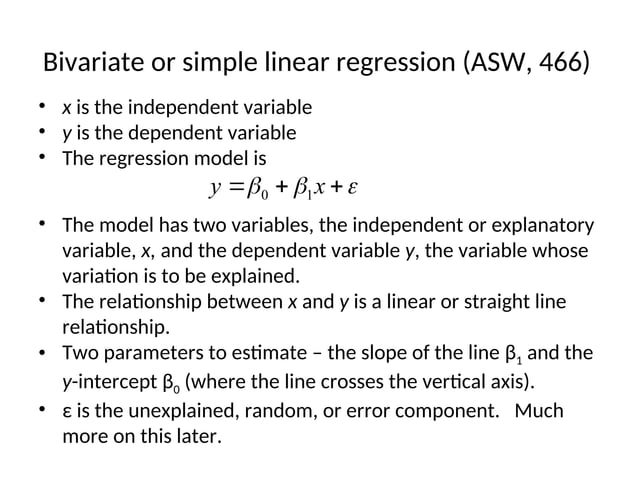 UNIT V -Introduction to simple linear regression.ppt