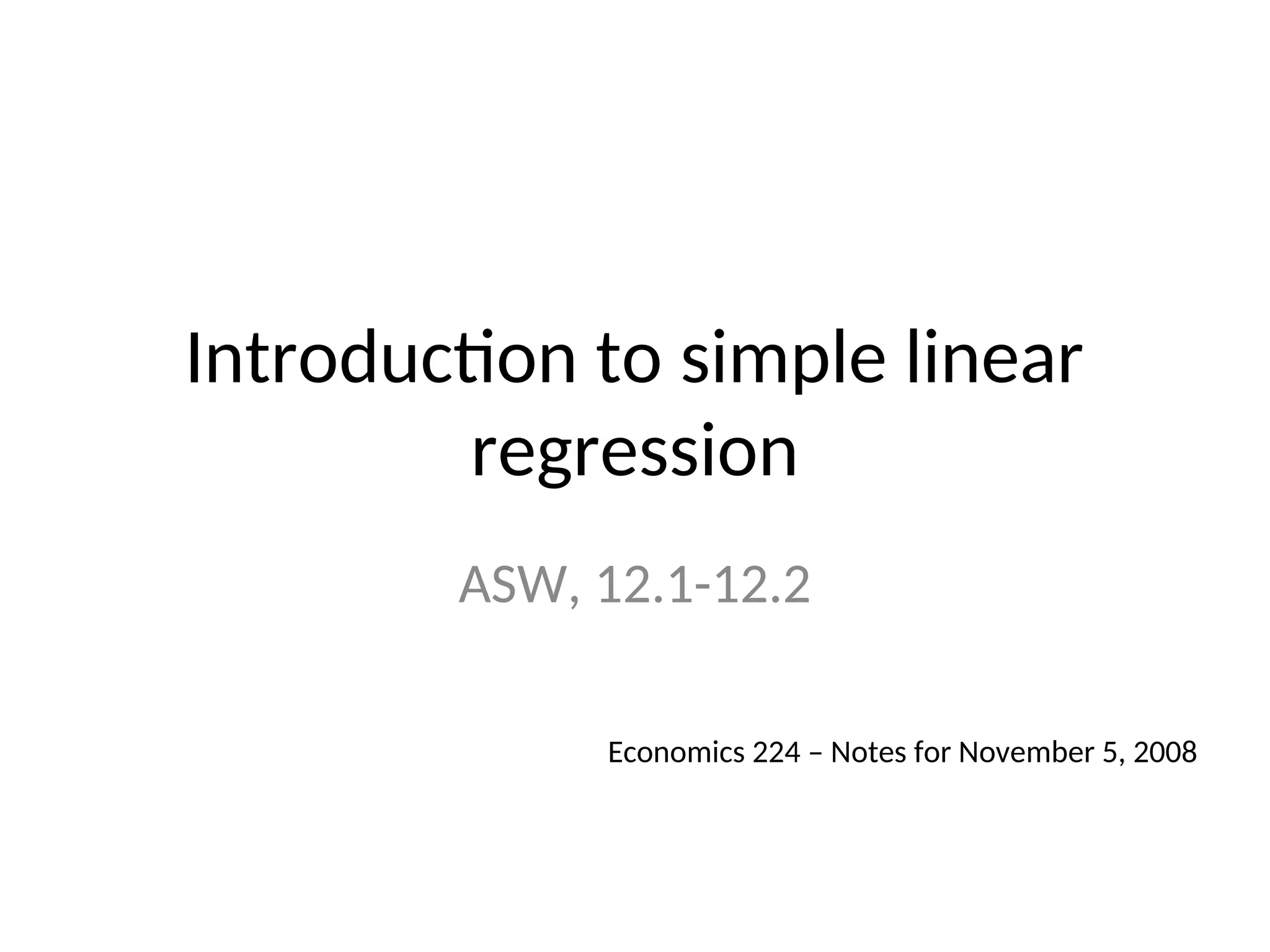 UNIT V -Introduction to simple linear regression.ppt