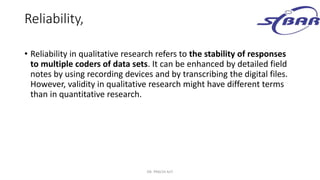 Unit V-Quality Criteria in Qualitative Research.pptx