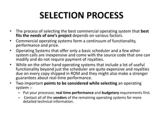 SYBSC IT SEM IV EMBEDDED SYSTEMS UNIT V Real Time Operating System ...