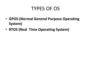 SYBSC IT SEM IV EMBEDDED SYSTEMS UNIT V Real Time Operating System ...
