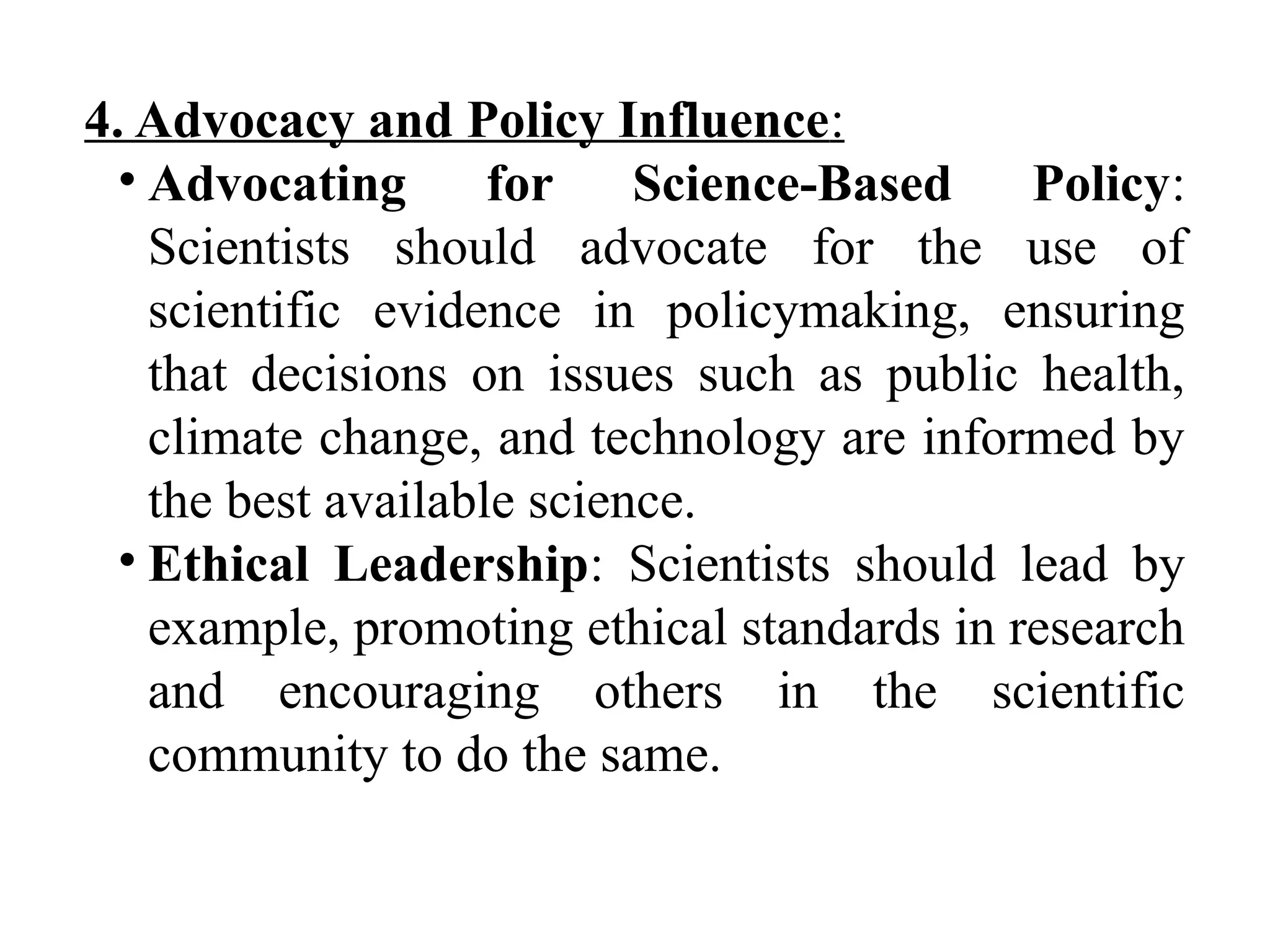 UNIT V - SCIENTIFIC ETHICS.pptxyxzhhxhxhxu | PPTX