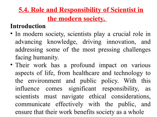 UNIT V - SCIENTIFIC ETHICS.pptxyxzhhxhxhxu | PPTX | Science