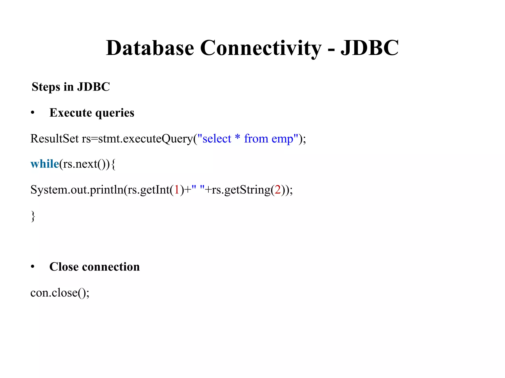 IT2255 Web Essentials - Unit V Servlets and Database Connectivity | PDF