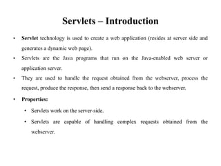 IT2255 Web Essentials - Unit V Servlets and Database Connectivity | PDF