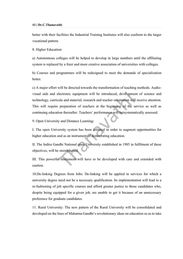 Unit v teaching as a profession | PDF