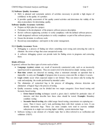 CS8592 Object Oriented Analysis & Design - UNIT V | PDF | Graphics Software | Computer Software ...