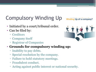 Unit V - Winding up of the Company - Winding Up of the Company | PPTX