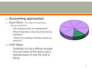 Unit Valuation For Investment Club | PPTX