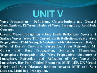 unit v awp IN ANTENNA AND WAVE PROP IN JNTUH | PPTX