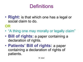 Unit V Bill of Rights. Nursing ethics .pdf