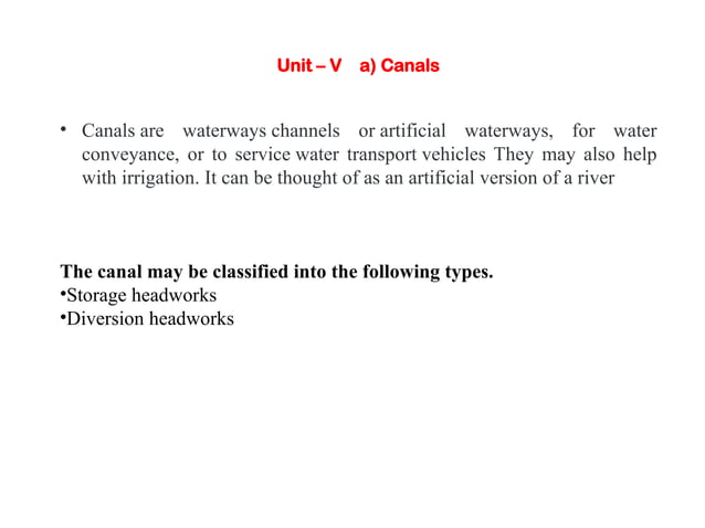 dams and hydraulic structures Canals.pptx