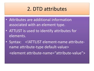 DTD elements | PPT