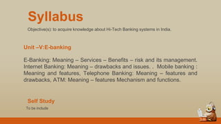 Unit v e-banking | PPTX