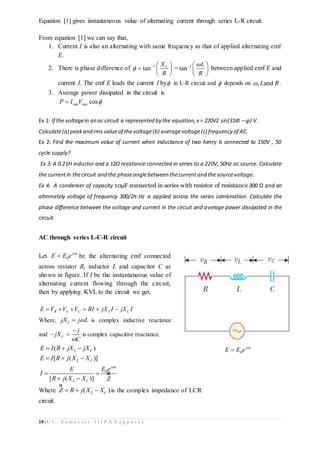B.Sc. Sem II AC Circuits | DOCX