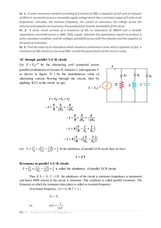 B.Sc. Sem II AC Circuits | DOCX