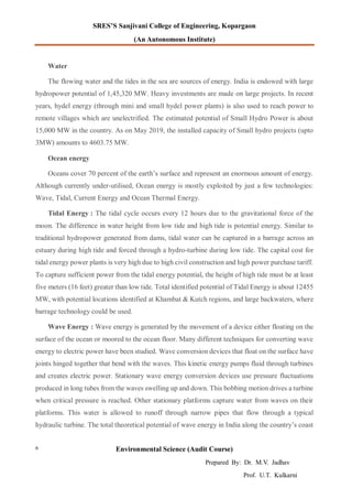 Unit vi ES FYBTECH | PDF | Environmental Services Industry | Industries