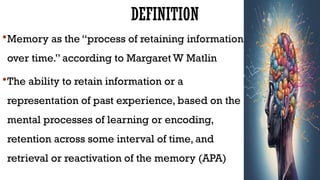 Unit VI. 6. 5. MEMORY, DEFINITION, STAGES OF MEMORY, TYPES OF MEMORY ...