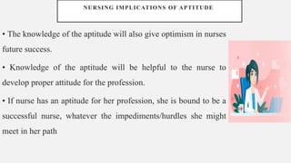 Unit VI. 6.7. APTITUDE,INTRODUCTION, DEFINITION, CHARECTERISTICS OF ...