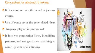 Unit VI.6. 6. THINKING,DEFINITION, TOOLS OF THINKING, NATURE OF ...