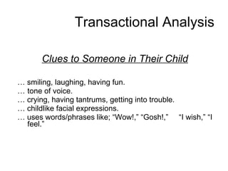 Unit vi transactional analysis | PPT